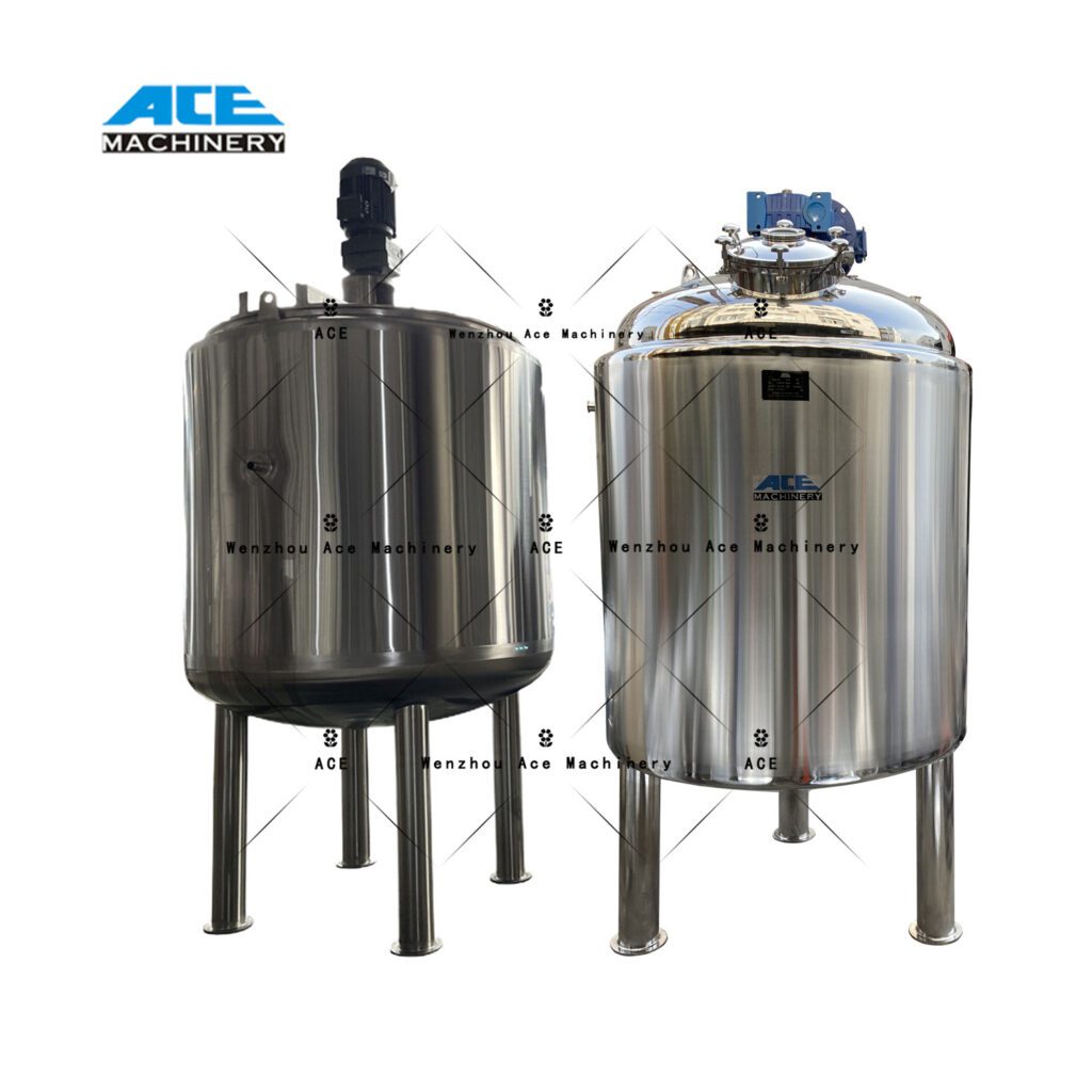 50-1000 Gallon Stainless Steel Mixing Tank With Agitator