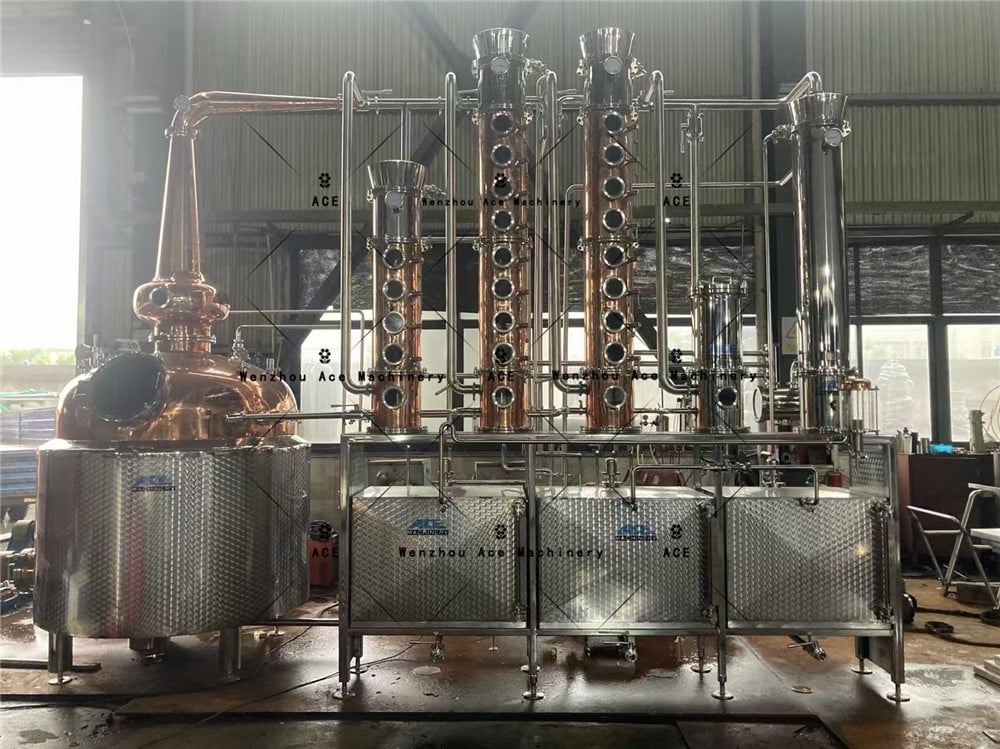 500 Gallons Distilling Equipment For Spirits Gin Vodka - ACE STILLS